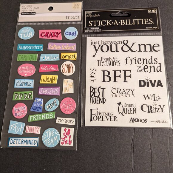 Art | Scrapbook Girlie Stickers And Bling Too Many Pieces To Count 17 ...